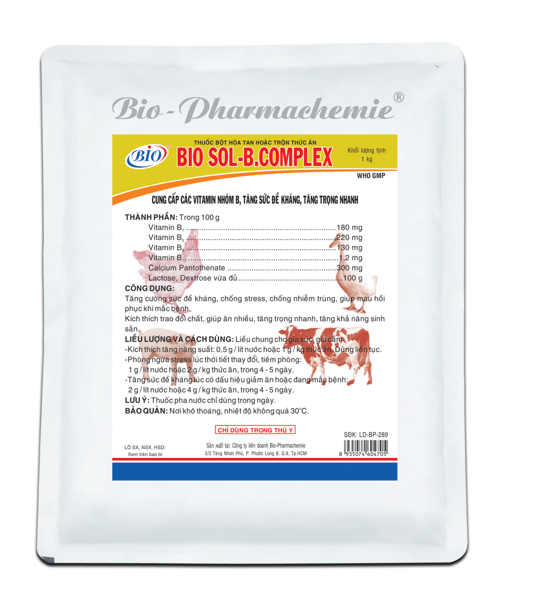 BIO SOL-B.COMPLEX - PHÂN PHỐI THUỐC THÚ Y HOÀN TỐ