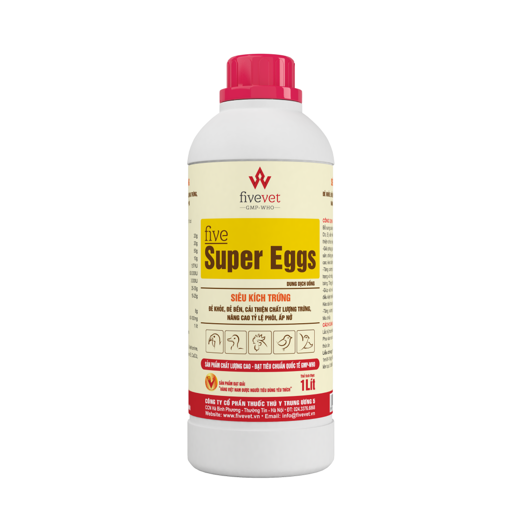 Five-Super Eggs (Kích trứng) - PHÂN PHỐI THUỐC THÚ Y HOÀN TỐ
