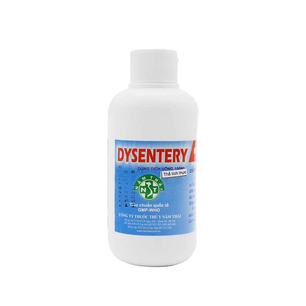 DYSENTERY 100ml - Thuốc Thú Y Năm Thái - PHÂN PHỐI THUỐC THÚ Y HOÀN TỐ