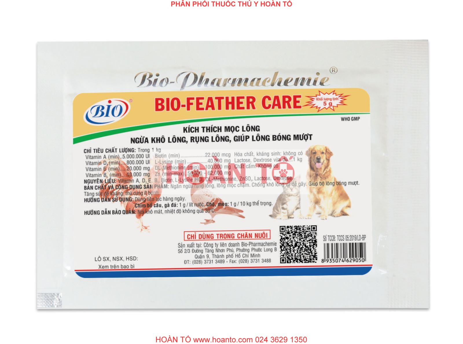 BIO - FEATHER CARE 5G - PHÂN PHỐI THUỐC THÚ Y HOÀN TỐ