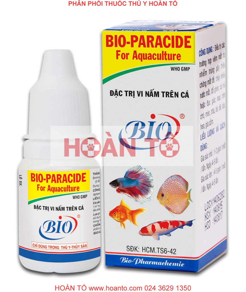 BIO-PARACIDE For Aquaculture (cá cảnh) - PHÂN PHỐI THUỐC THÚ Y HOÀN TỐ