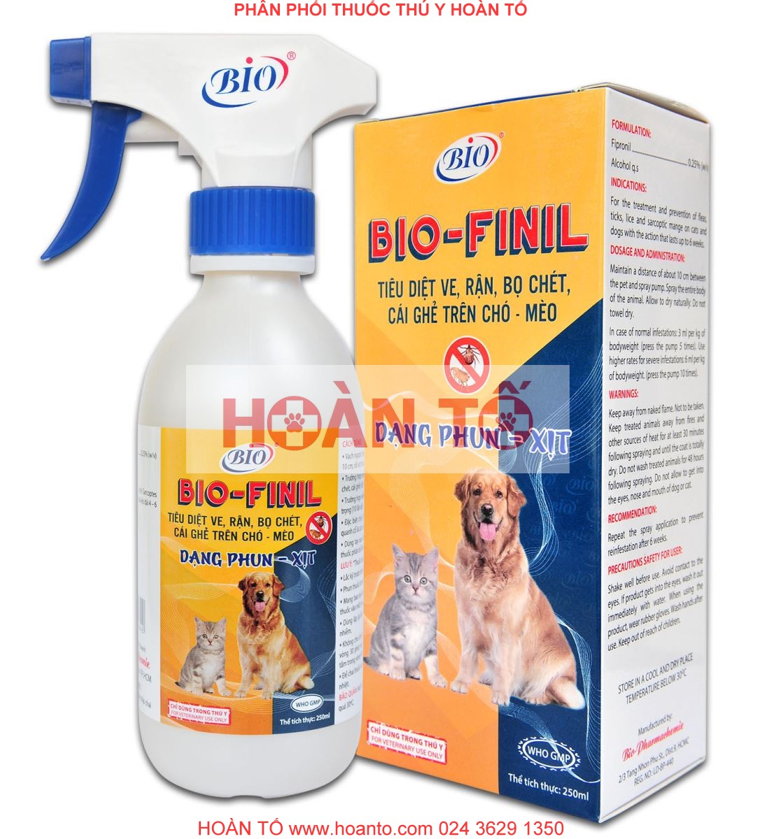 BIO- FINIL 250ML - PHÂN PHỐI THUỐC THÚ Y HOÀN TỐ