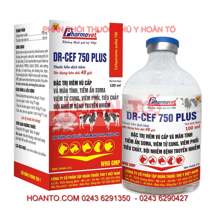 DR - Cef 750 Plus - PHÂN PHỐI THUỐC THÚ Y HOÀN TỐ