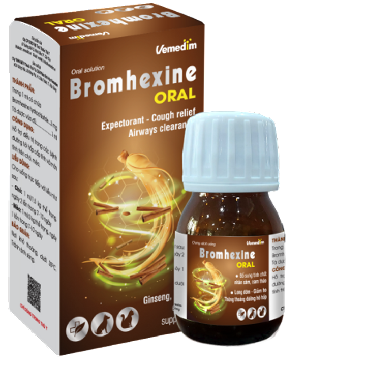 Bromhexine oral (pet) - PHÂN PHỐI THUỐC THÚ Y HOÀN TỐ
