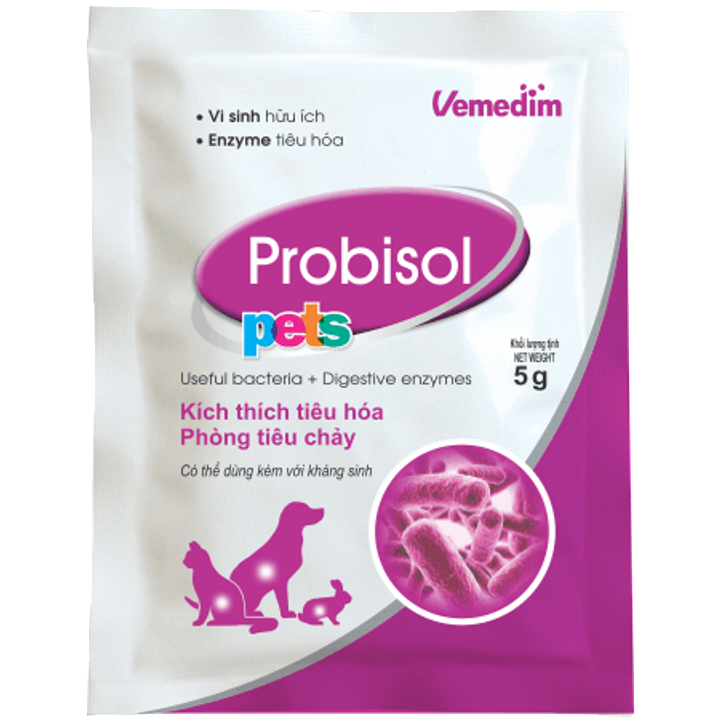 PROBISOL PETS - MEN TIÊU HÓA CHO CHÓ, MÈO - PHÂN PHỐI THUỐC THÚ Y HOÀN TỐ