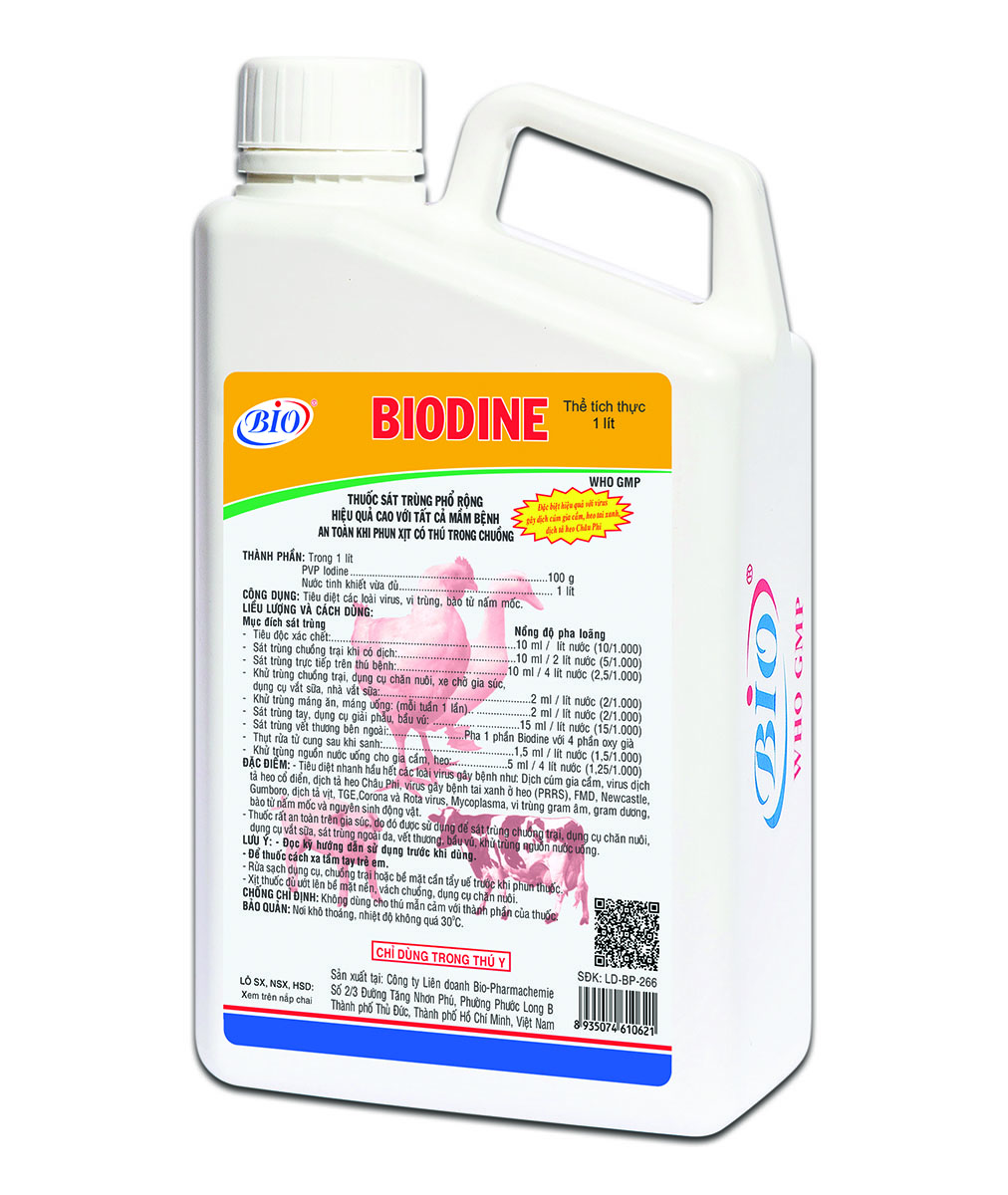 Biodine - Sát Trùng Phổ Rộng với Iodine, An Toàn Cho Thú Trong Chuồng ...