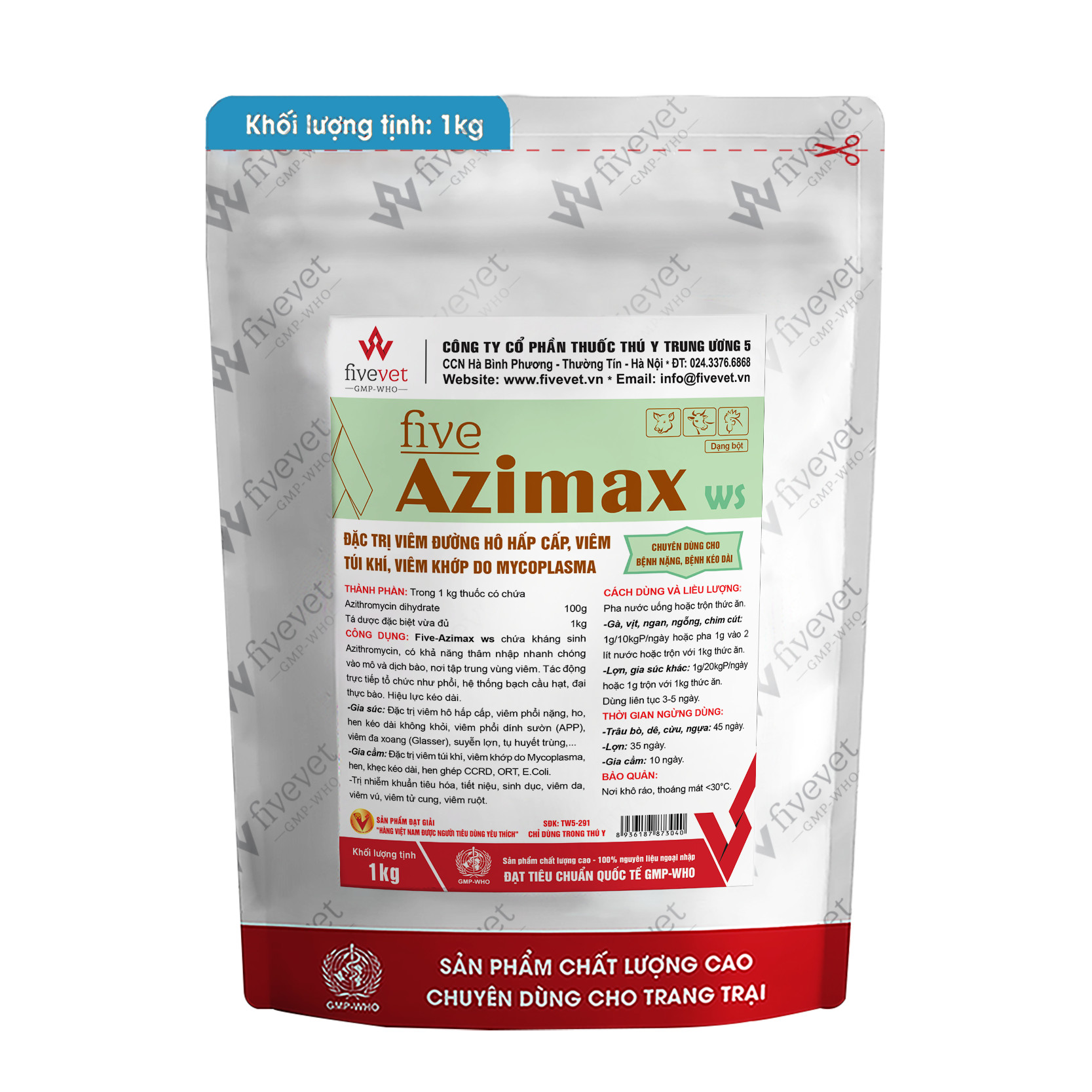 Five-Azimax WS - PHÂN PHỐI THUỐC THÚ Y HOÀN TỐ